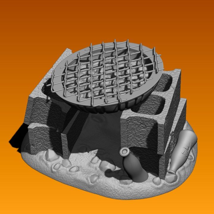 3D Printable Grill Station 1 by Mr. Bugg