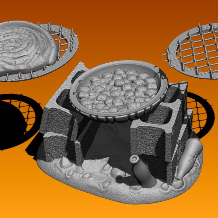 3D Printable Grill Station 1 by Mr. Bugg