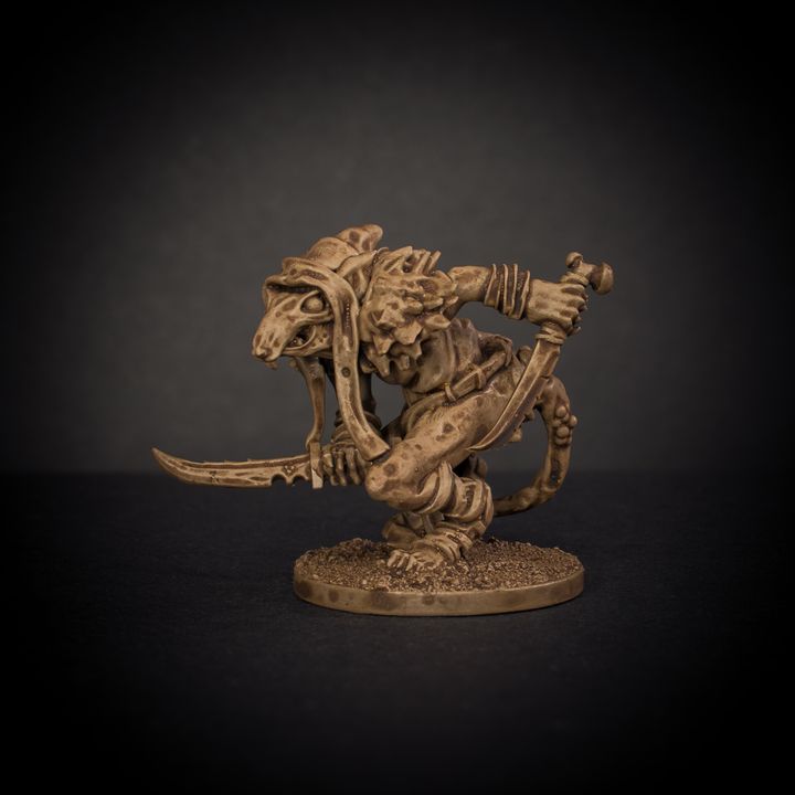 3D Printable Ratman Runner 1 by Knucklebones Miniatures
