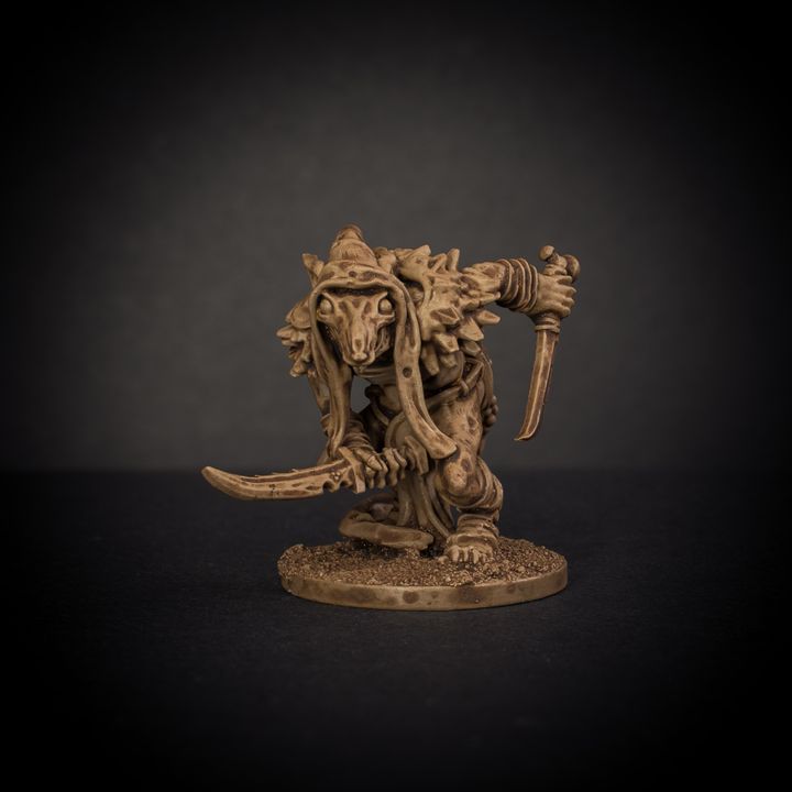 3D Printable Ratman Runner 1 by Knucklebones Miniatures