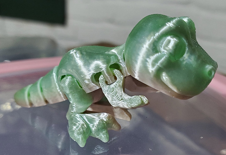 3D Printable Flexible Baby T Rex by The Dragon's Den