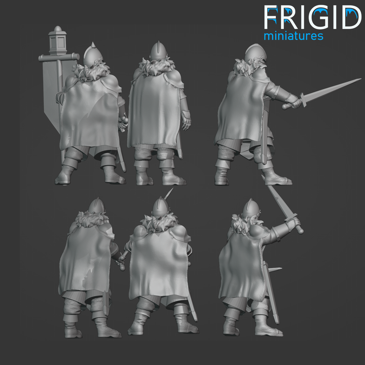 3D Printable Sworn Blades by Frigid Miniatures
