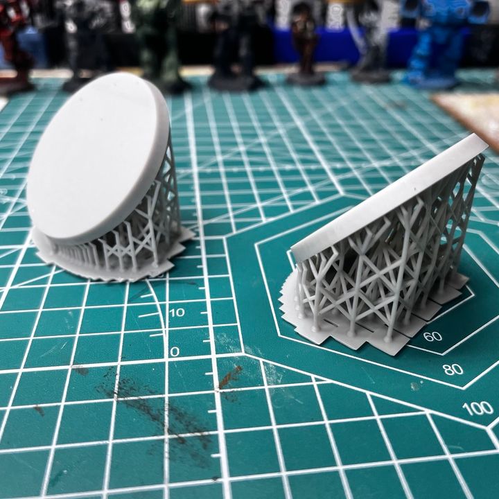 3D Printable Beveled Round Bases, No Branding by Adam Shamblin