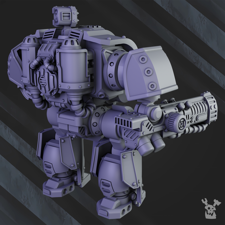 3D Printable Space Knights Heavy Walker by dakkadakka.store