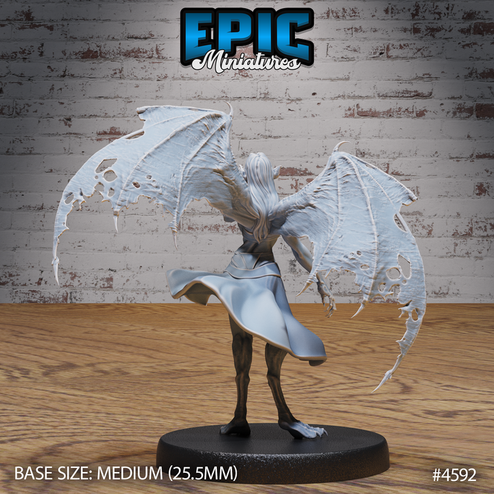 3D Printable Vampire Lady Lick / Undead Female Warrior / Blood Drinker ...