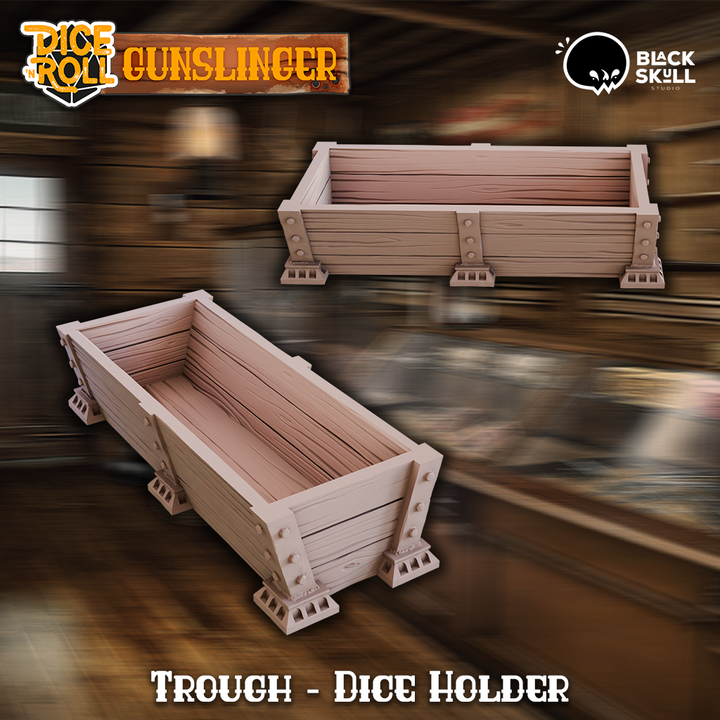 3D Printable Dice n Roll - Gunslinger - Trough by Black Skull Studio