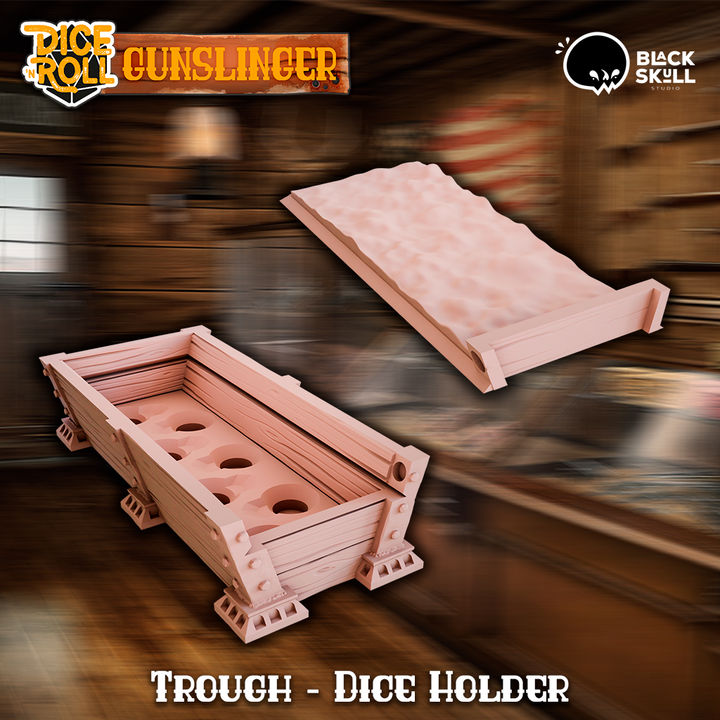 3D Printable Dice n Roll - Gunslinger - Trough by Black Skull Studio