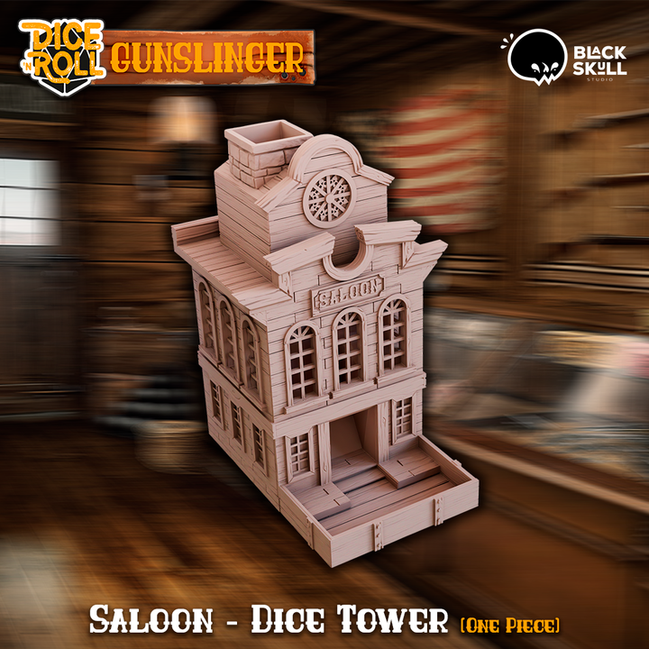 3D Printable Dice n Roll - Gunslinger - Saloon by Black Skull Studio
