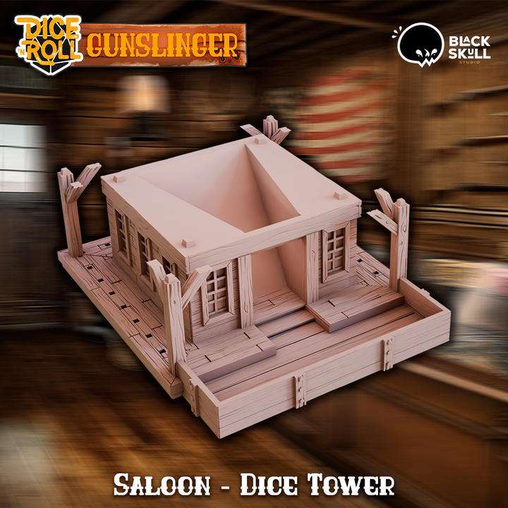 3D Printable Dice n Roll - Gunslinger - Saloon by Black Skull Studio
