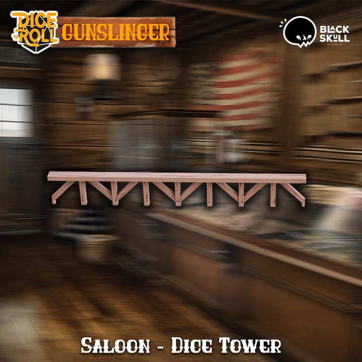 3D Printable Dice n Roll - Gunslinger - Saloon by Black Skull Studio