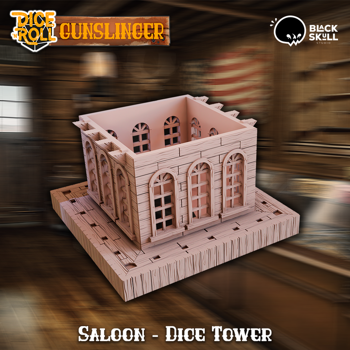 3D Printable Dice n Roll - Gunslinger - Saloon by Black Skull Studio