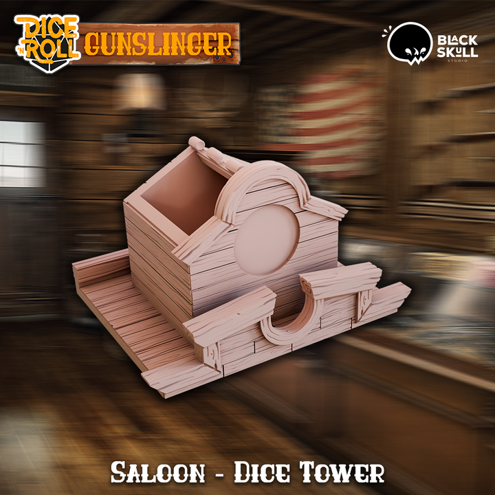 3D Printable Dice n Roll - Gunslinger - Saloon by Black Skull Studio