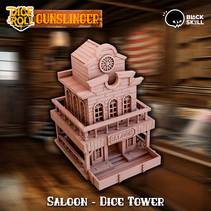 3D Printable Dice n Roll - Gunslinger - Saloon by Black Skull Studio
