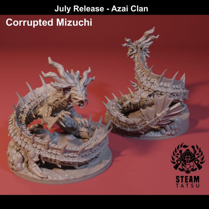 3D Printable Mizuchi - Corrupted by Steam Tatsu