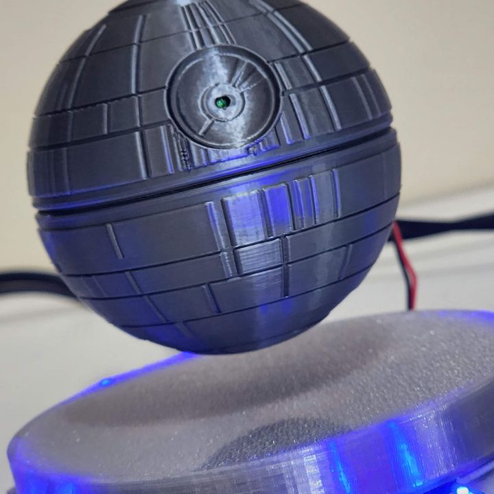 3D Printable Death Star for magnetic floating device by Washington Junior