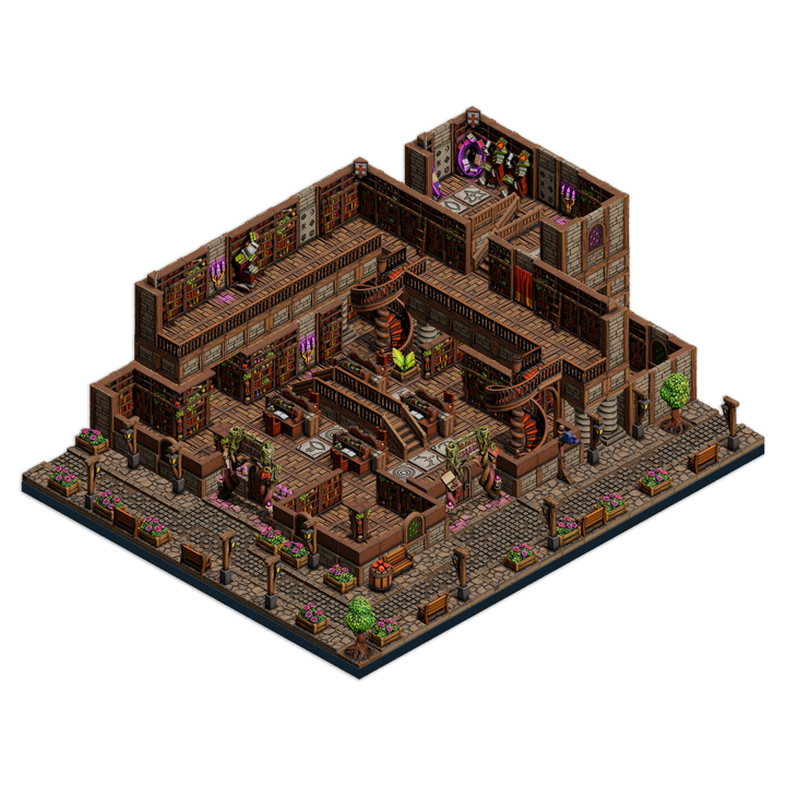 3D Printable THE MEDIEVAL TOWN Part.2 (Dungeon Blocks) by Dungeon Blocks