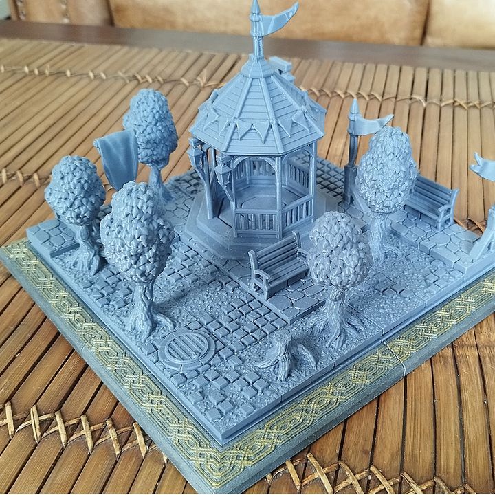 3D Printable THE MEDIEVAL TOWN Part.2 (Dungeon Blocks) by Dungeon Blocks