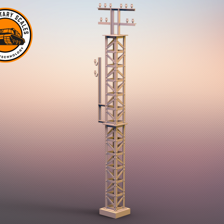 3D Printable Electricity pole v1 by MilitaryScales