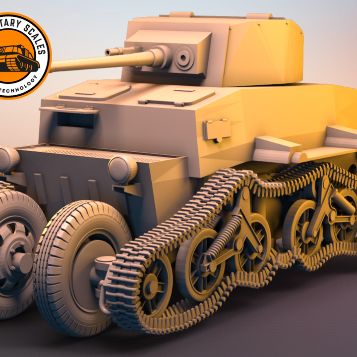 3D Printable Schofield tank by MilitaryScales