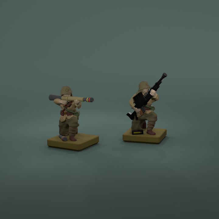 3D Printable WW2 Japanese Pacific SWA 15mm Scale by Andy at MeepleForge