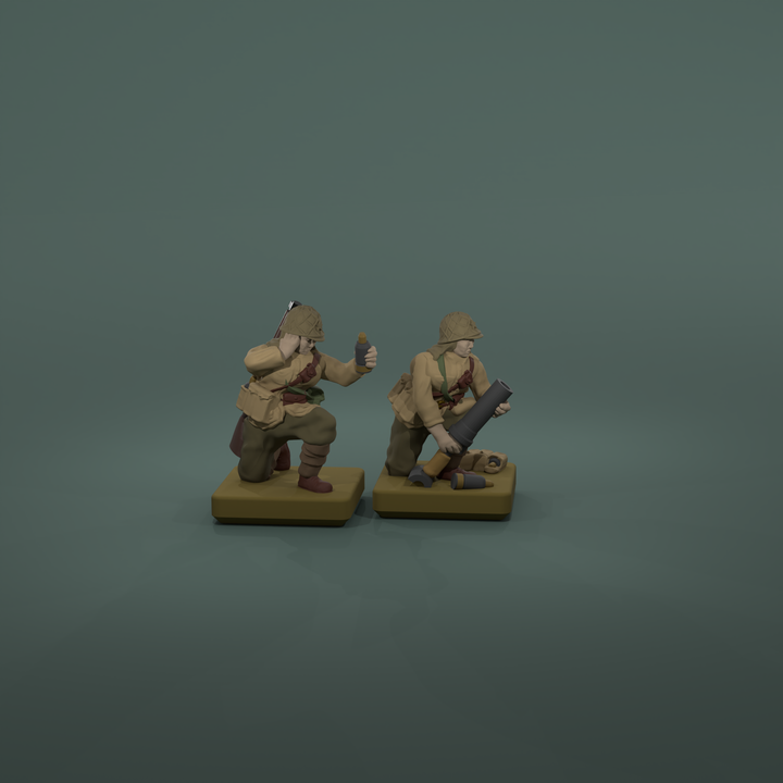 3D Printable WW2 Japanese Pacific SWA 15mm Scale by Andy at MeepleForge