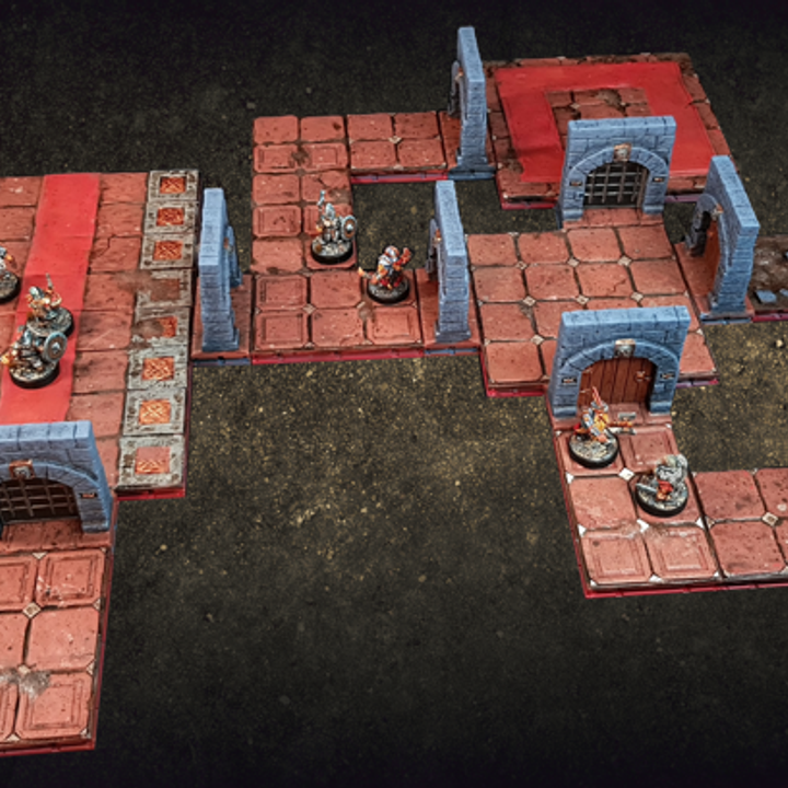 3D Printable Modular Dungeon Set by Grimskald