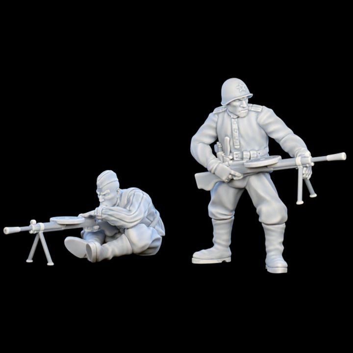 3D Printable Machinegunners - WWII Red Army Kickstarter by ...