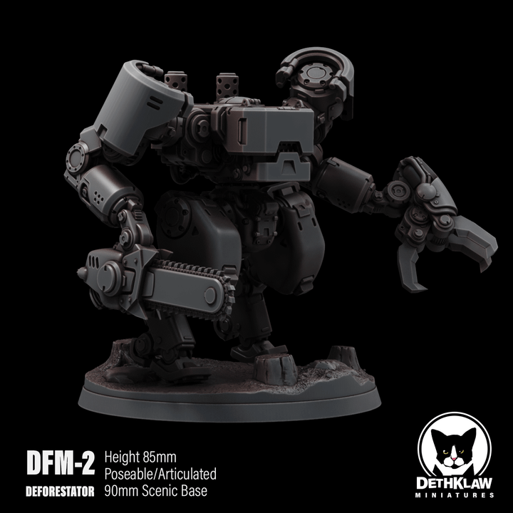 3D Printable DFM-2 DeForestation Machine by DethKlaw Miniatures