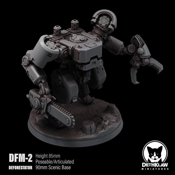 3D Printable DFM-2 DeForestation Machine by DethKlaw Miniatures