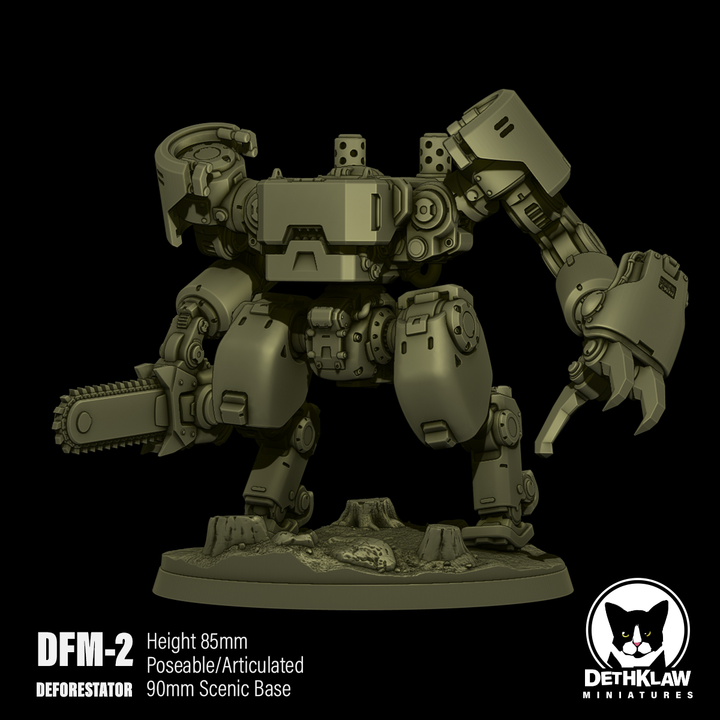 3D Printable DFM-2 DeForestation Machine by DethKlaw Miniatures