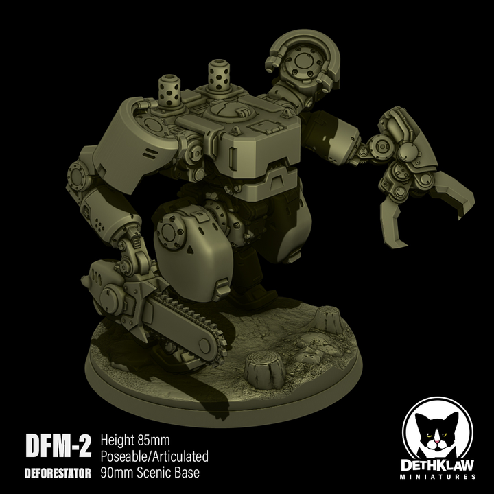 3D Printable DFM-2 DeForestation Machine by DethKlaw Miniatures