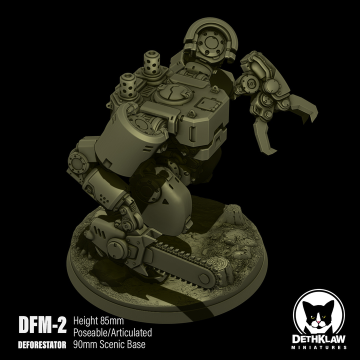 3D Printable DFM-2 DeForestation Machine by DethKlaw Miniatures