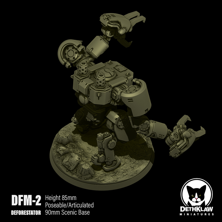 3D Printable DFM-2 DeForestation Machine by DethKlaw Miniatures