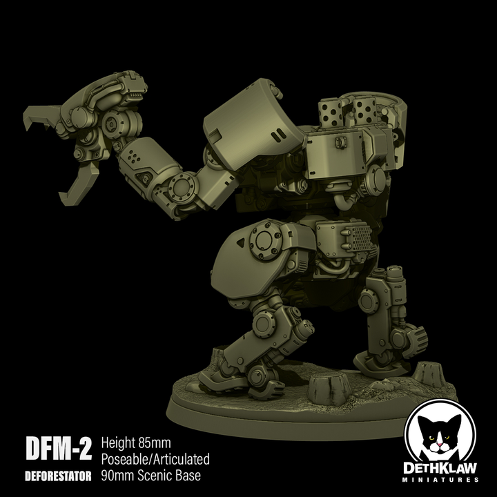 3D Printable DFM-2 DeForestation Machine by DethKlaw Miniatures