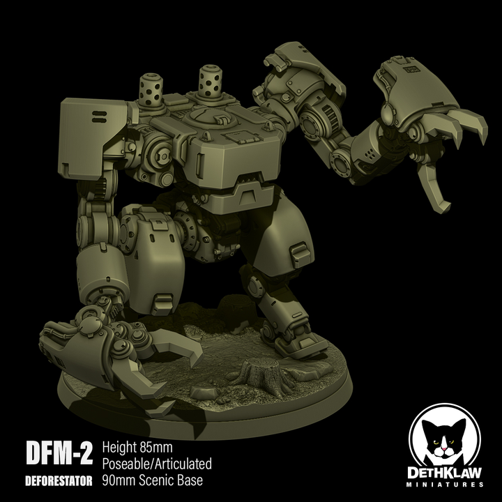 3D Printable DFM-2 DeForestation Machine by DethKlaw Miniatures