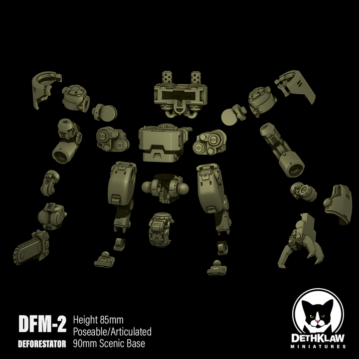 3D Printable DFM-2 DeForestation Machine by DethKlaw Miniatures