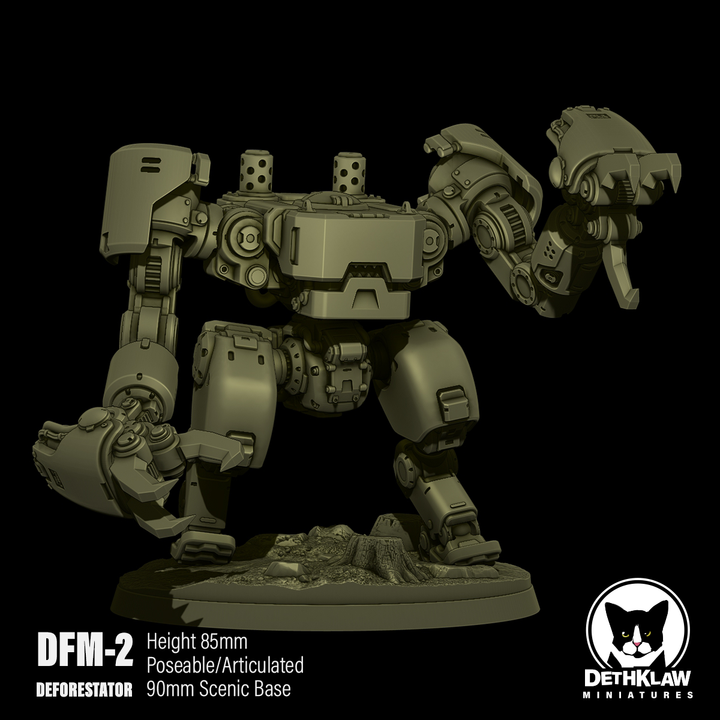 3D Printable DFM-2 DeForestation Machine by DethKlaw Miniatures