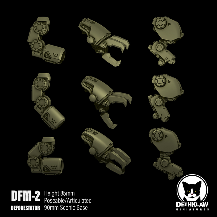 3D Printable DFM-2 DeForestation Machine by DethKlaw Miniatures