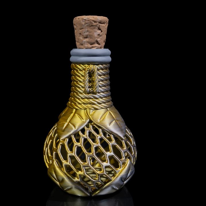 3D Printable Potion Flask Container by Stlflix