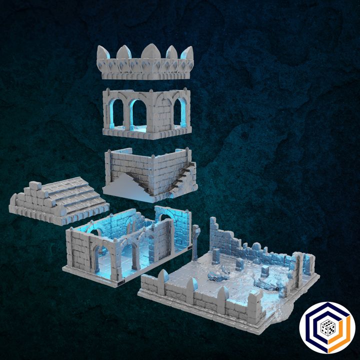 3D Printable Archery Range Ruined ~ Kingdom of Tor Ithilas by Conquest ...