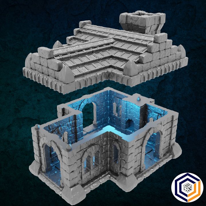 3D Printable House ~ Kingdom of Tor Ithilas by Conquest Creations