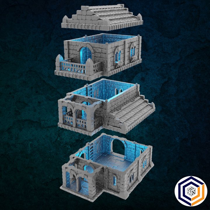 3D Printable Manor House ~ Kingdom of Tor Ithilas by Conquest Creations