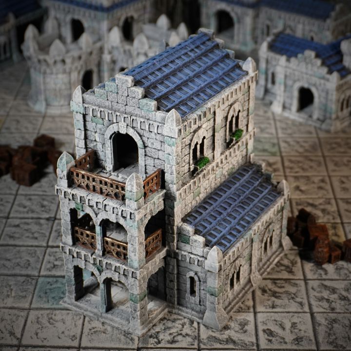 3D Printable Manor House ~ Kingdom of Tor Ithilas by Conquest Creations