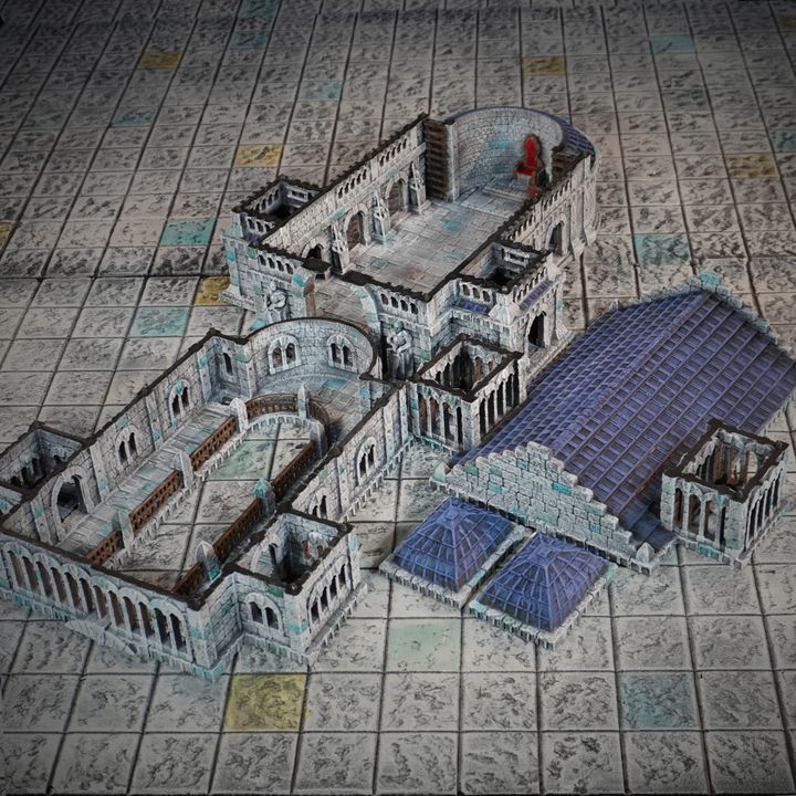 3D Printable Hall of Kings ~ Kingdom of Tor Ithilas by Conquest Creations