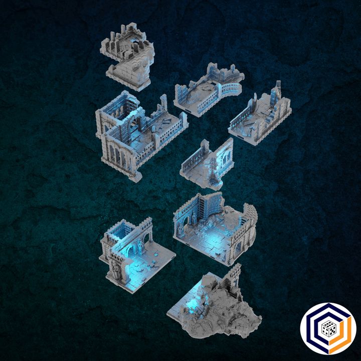 3D Printable Hall of Kings Ruined ~ Kingdom of Tor Ithilas by Conquest ...