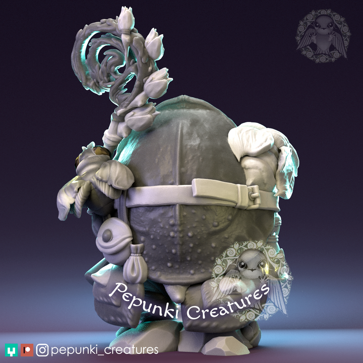 3D Printable Pignose Turtle Druid by Pepunki Creatures