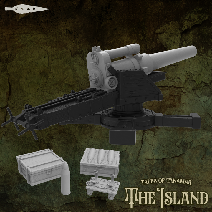 3D Printable artillery cannon by SKADI