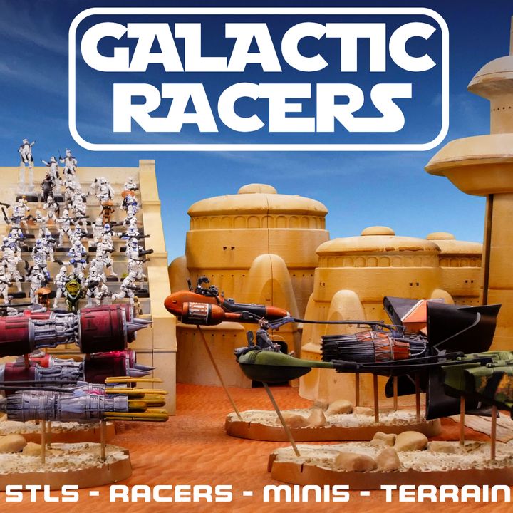 3D Printable Galactic Racers All In - Racers, Minis & Terrain by Kathy ...