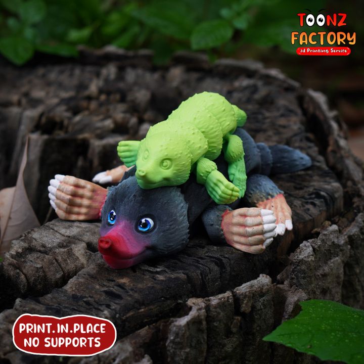 3D Printable Flexi Mole by Toonz Factory