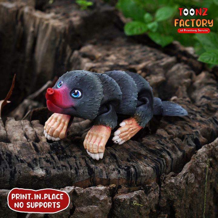3D Printable Flexi Mole by Toonz Factory